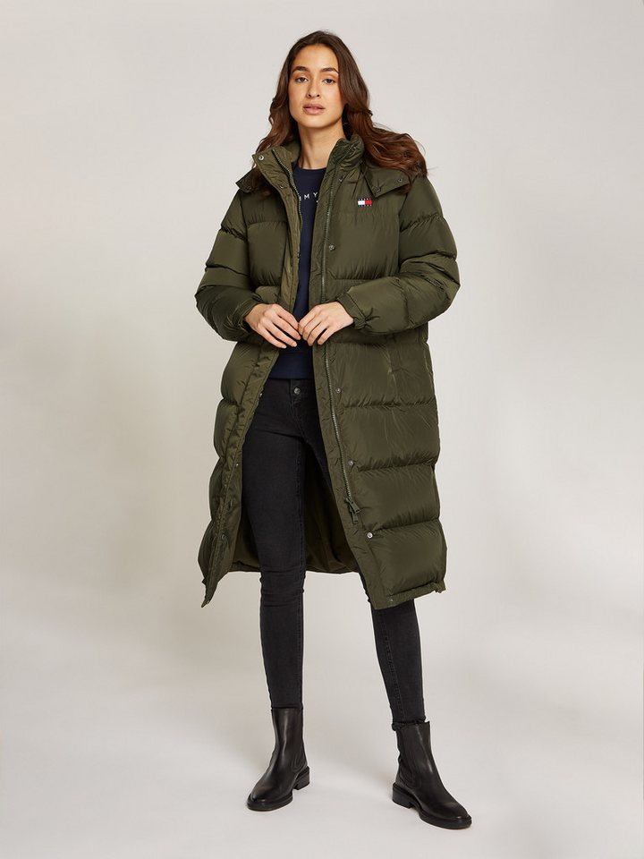 Tommy Jeans Curve Steppmantel Tjw Alaska Long Puffer Ext In Großen Größen